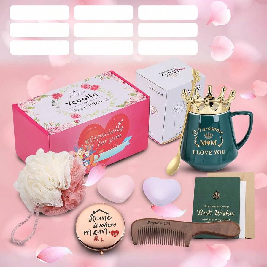 Mother's Day Gifts Set Exquisite Mom Birthday Gift Backet Inspirational ...