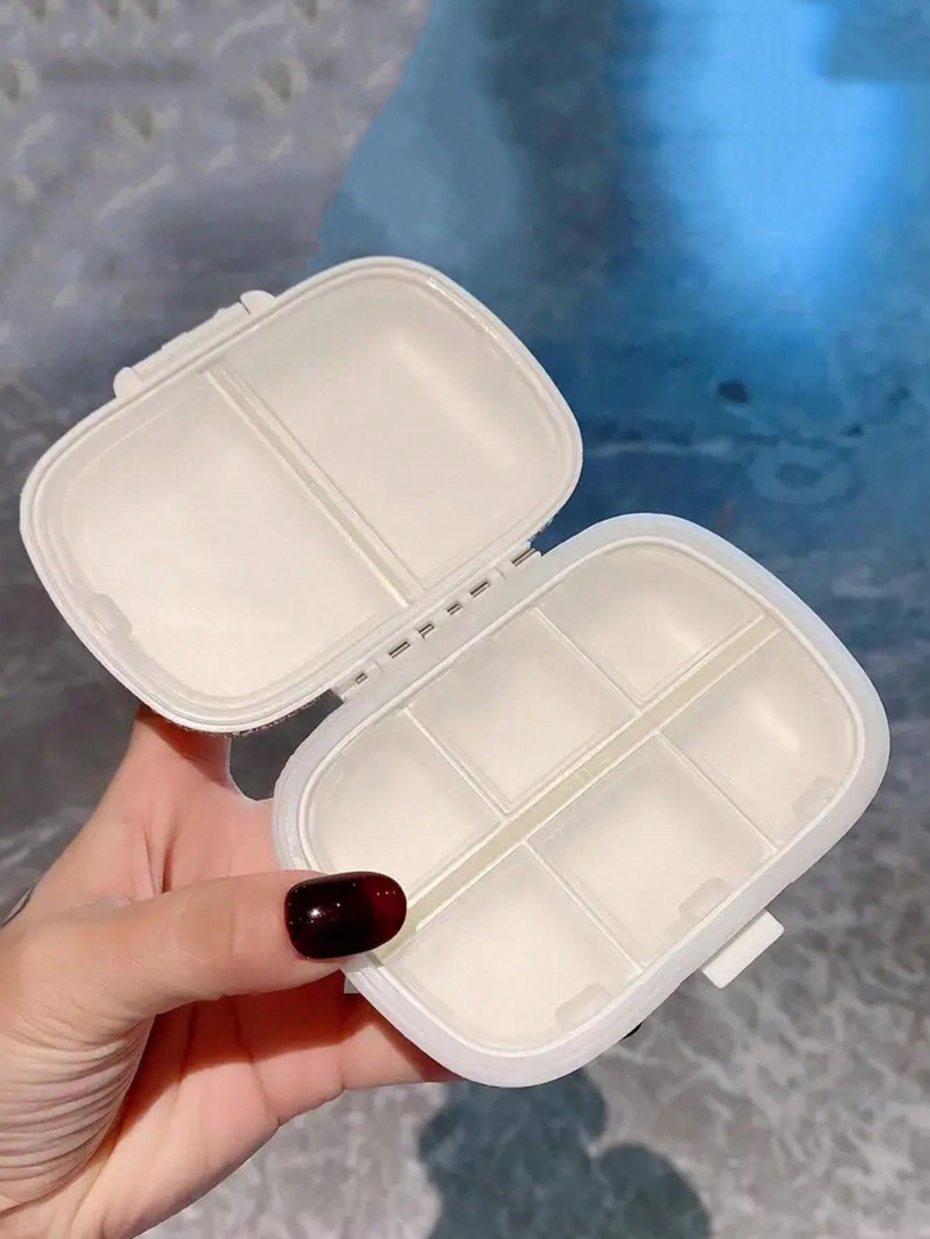 1pc Sparkling Portable Small Pill Box Medicine Box Mini Carry-On Sealed ...