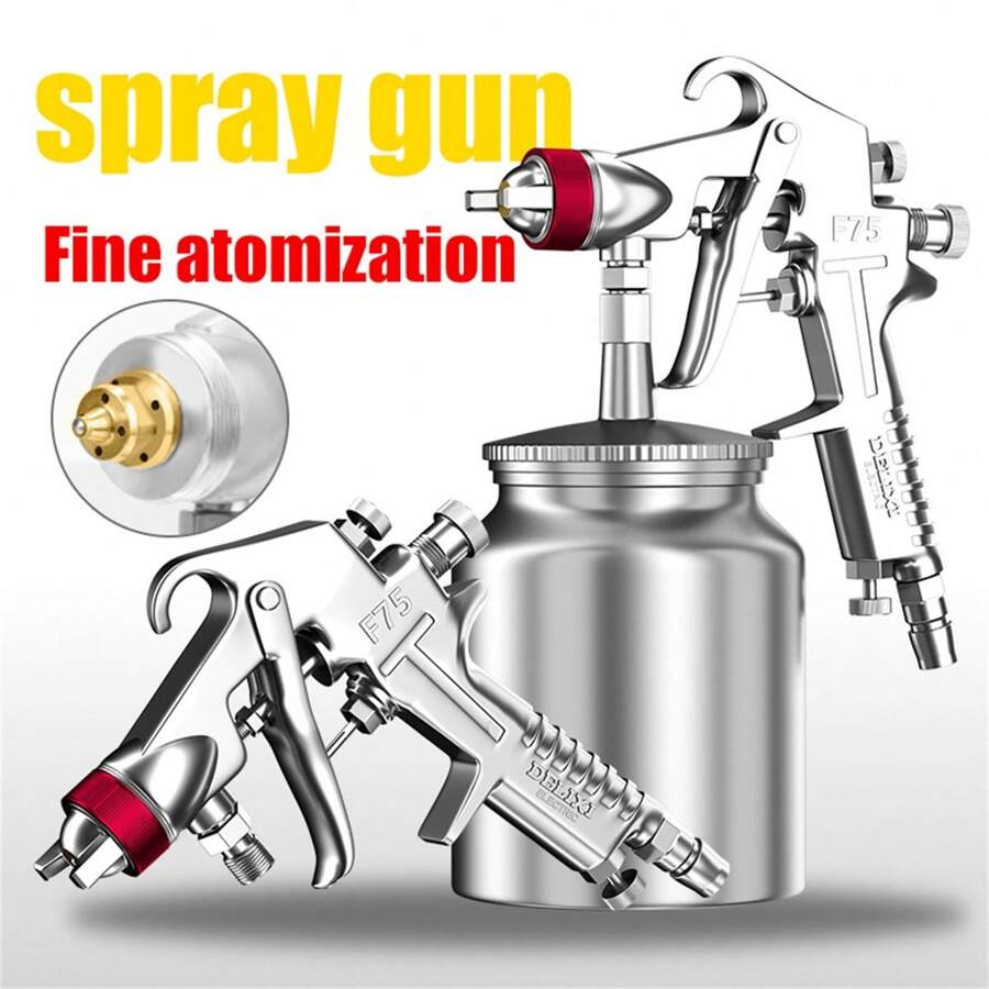 Spray Gun Spray Car Paint Pot Pneumatic Household Oil Paint Latex Paint ...