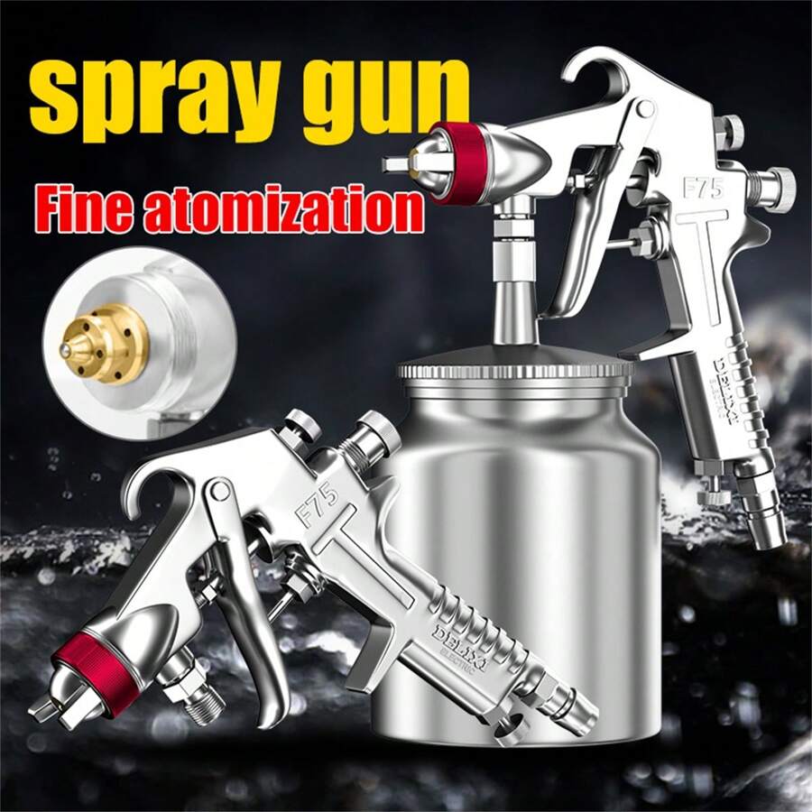 Spray Gun Spray Car Paint Pot Pneumatic Household Oil Paint Latex Paint ...
