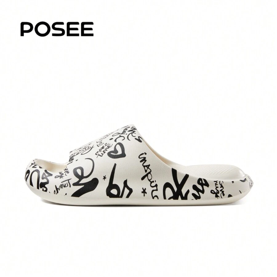 posee POSEE Pillow Graffiti Slides For Women And Men, House Bedroom ...