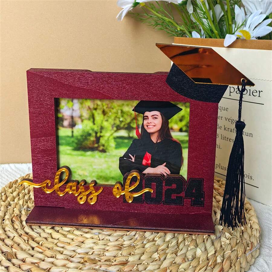 Wooden Graduation Season Display Stand Gift, Graduation Photo Holder ...