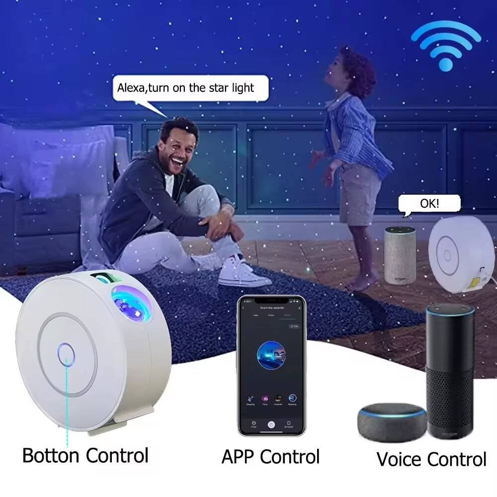 Tuya WiFi Smart Star Projector Starry Sky Projector Waving Night Light ...