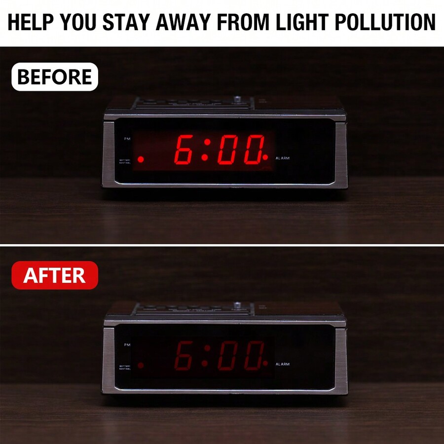 4 Sheets Light Blocking Stickers, LED Covers Blackout Self-Adhesive LED ...