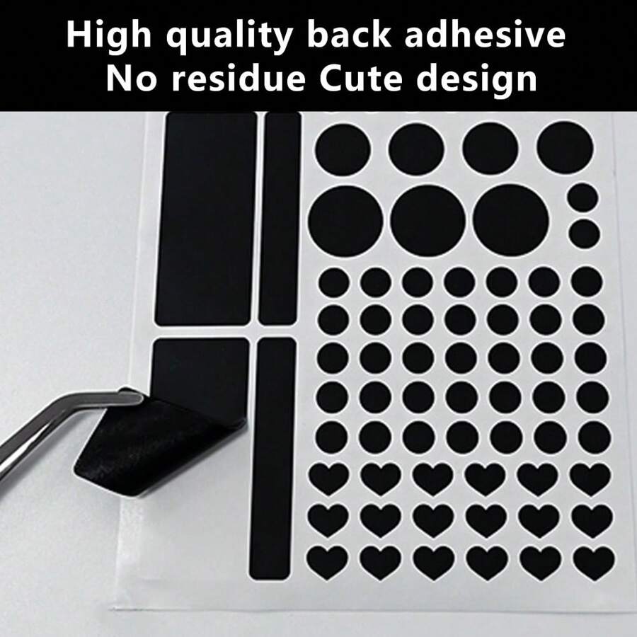 4 Sheets Light Blocking Stickers, LED Covers Blackout Self-Adhesive LED ...