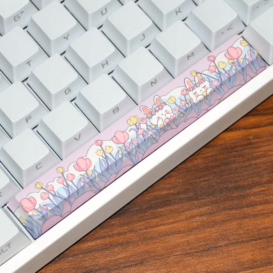 (Only Keycaps) 8 Keys PBT Autumn Bunny Theme Keycaps Cherry Profile ...