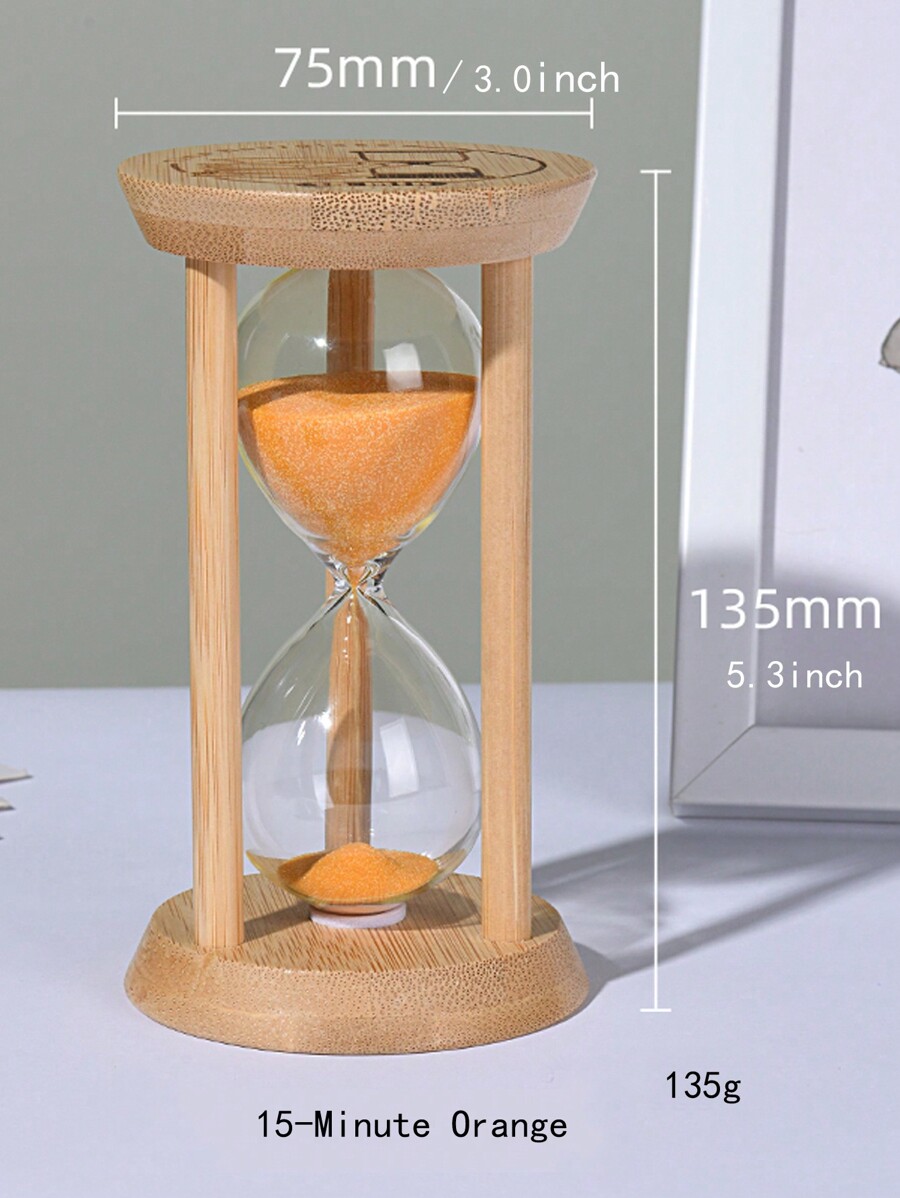 1pc Creative Bamboo Hourglass Timer, 1/3/5 Minutes Sand Timer, For ...