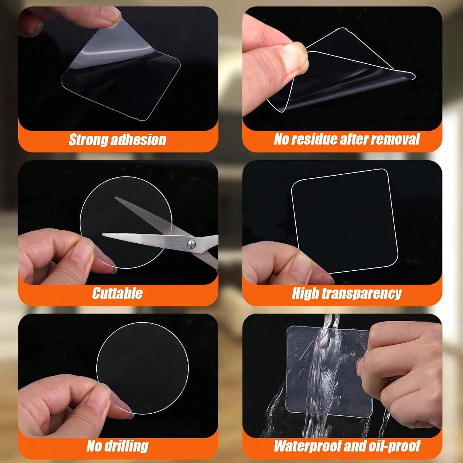 20 pièces Bande Adhésive Double Face Heavy Duty, Ruban Adhésif De ...