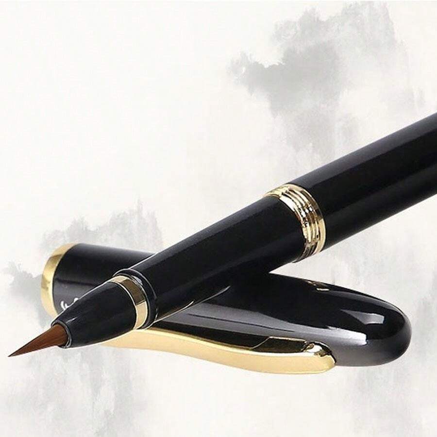 Ink Cartridge Refillable Brush Pen With Soft Wolf Hair Tip For ...