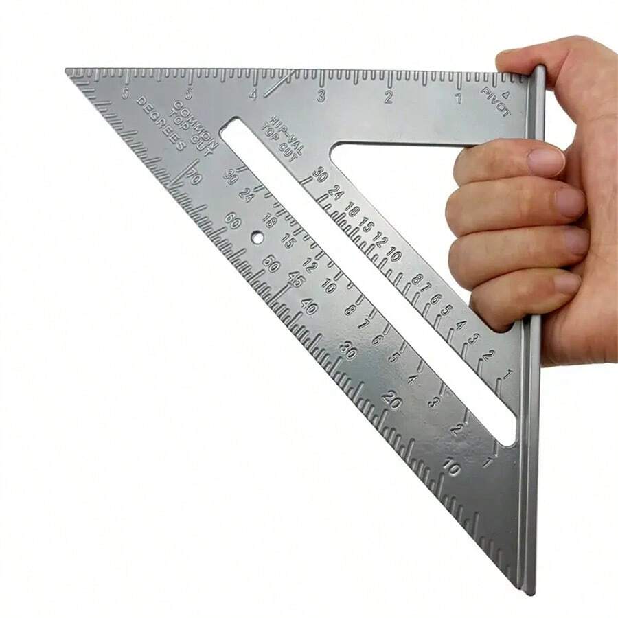 7-Inch Cast Aluminium Triangle Ruler - Suitable For Woodworking ...