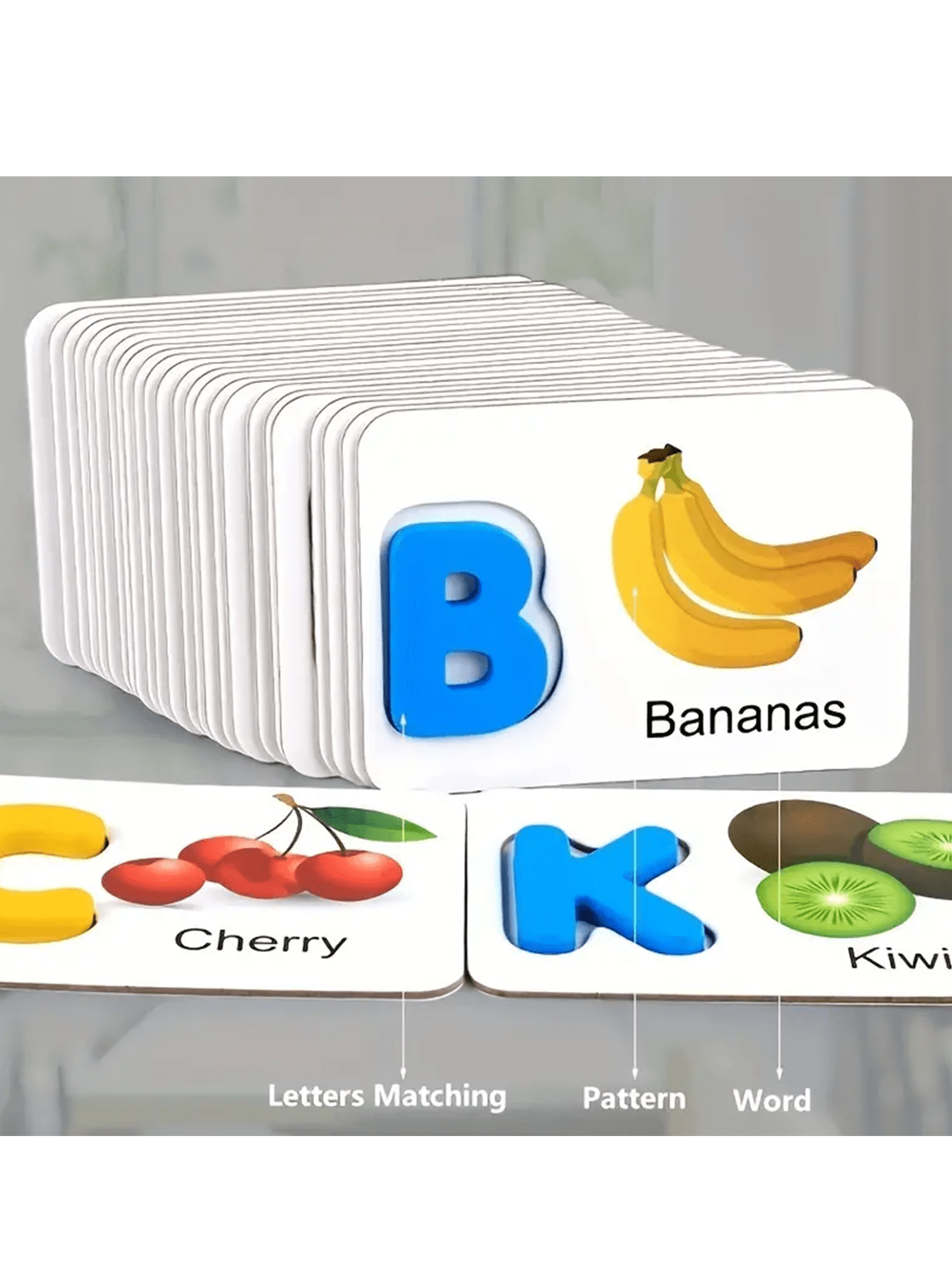 1 Box ABC Alphabet Flash Cards For Toddlers 3+ Years Old, Montessori ...