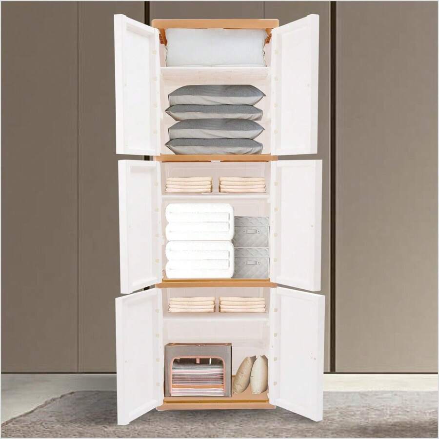 Kitchen Pantry Cupboard Organizer Plastic Storage Dresser Clothes ...