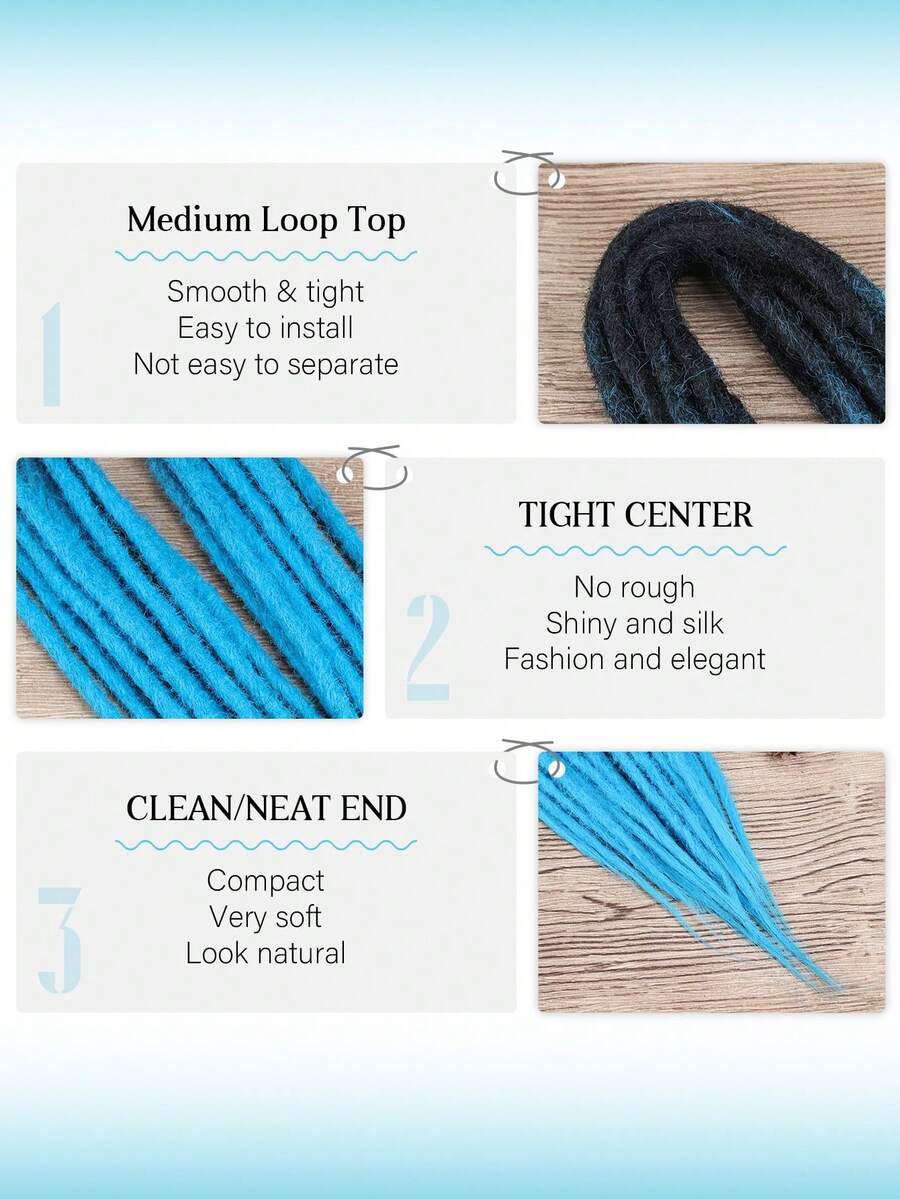Double Ended Dreadlock Extensions Synthetic Dreads Extensions Hippie ...
