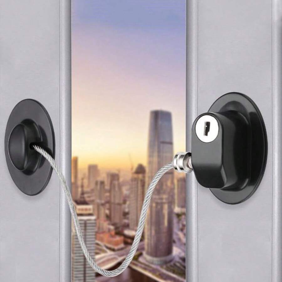 No-Drill Window Lock, Safety Lock, Limit Opening Device, Plastic Steel ...