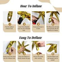 121Pcs Red Black Gold Balloon Garland Arch Kit With Starburst Foil ...