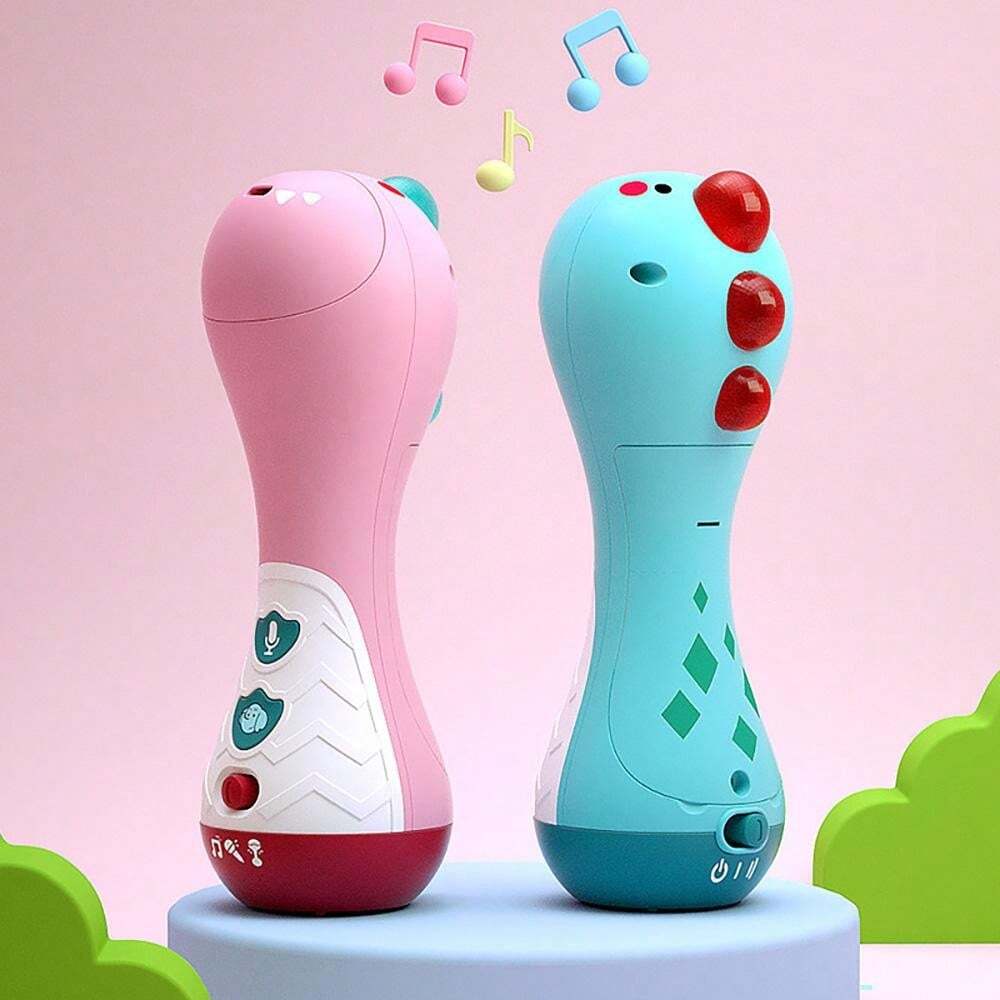 Cute Dinosaur Microphone Singing Recording One Machine Children ...
