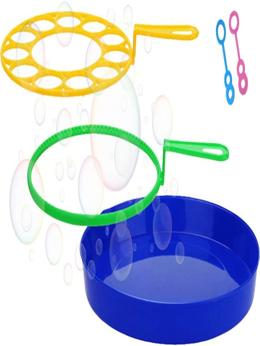 Bubble Wands Set, Bubble Wand Toys With Tray Bulk Large Bubble Making ...