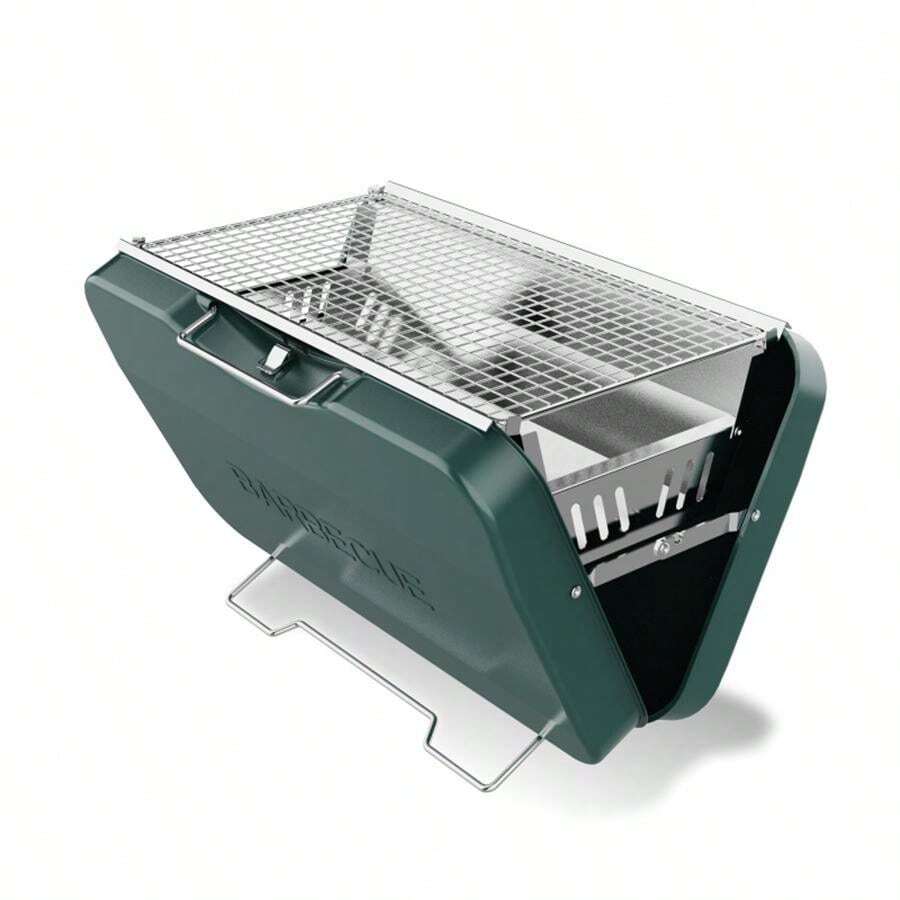 A Foldable And Convenient Barbecue Grill With A Foldable Carbon Box ...