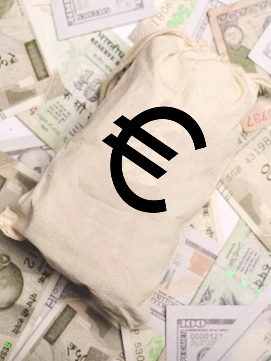 Canvas Money Bags For Party, Costume Money Bag Prop With Dollar Sign ...