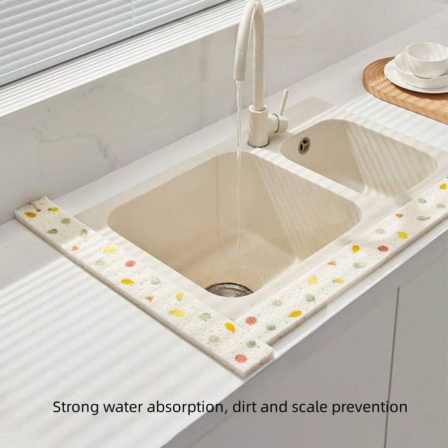 Sink Absorbent Wood Pulp Kitchen Countertop Dishwashing Basin Absorbent ...