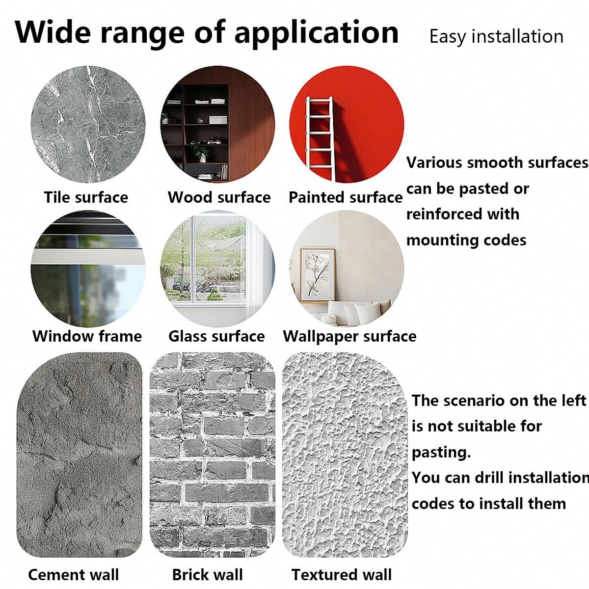A Set Self Adhesive Punching Dual Purpose Curtain Track, Top And Side ...