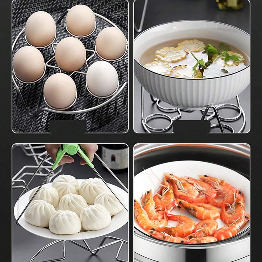 Stainless Steel Steamer Steamer Egg Rack Multi-Functional Kitchen ...
