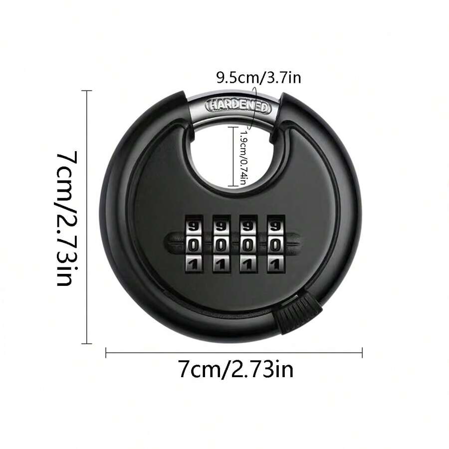 Security Bike Lock, 4 Digit Resettable Combination Cable Lock For ...