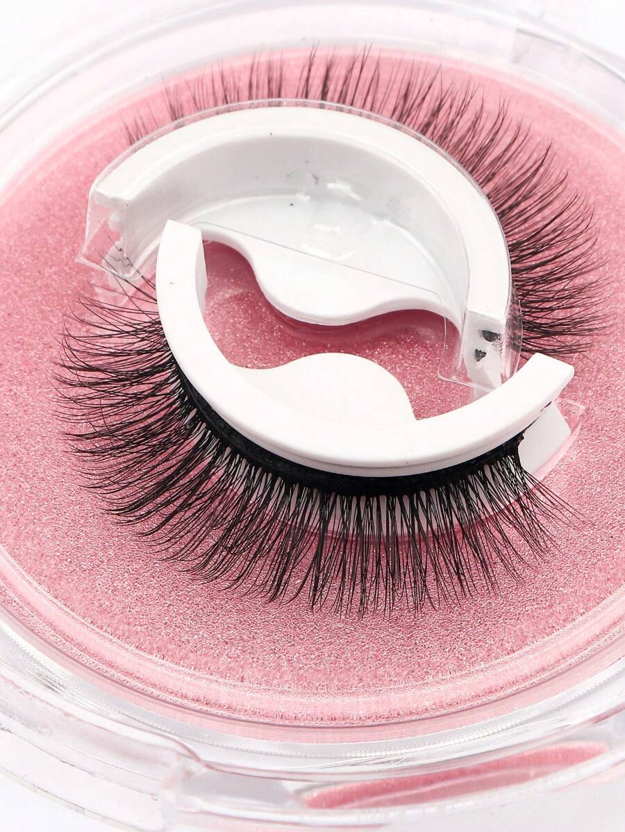 1pair Self Adhesive False Eyelashes, C Curl, 10-11mm Length, 0.07 ...