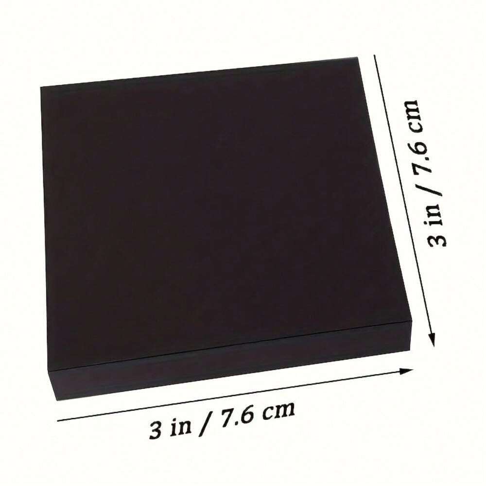 Creative Black Sticky Notes, Simple Student Message Memo Pad, Sticky ...