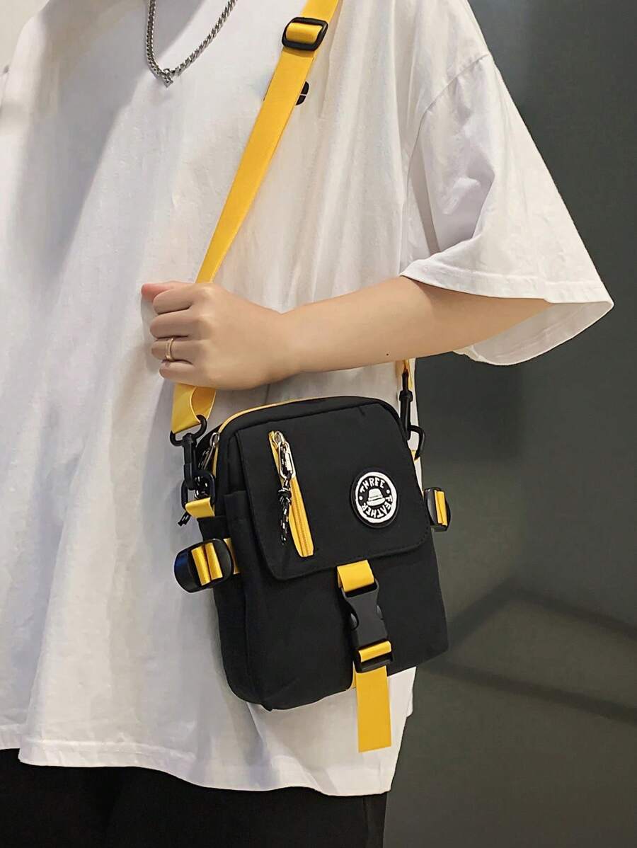 Mini Fashionable Shoulder & Crossbody Bag With Bright Colored Strap ...