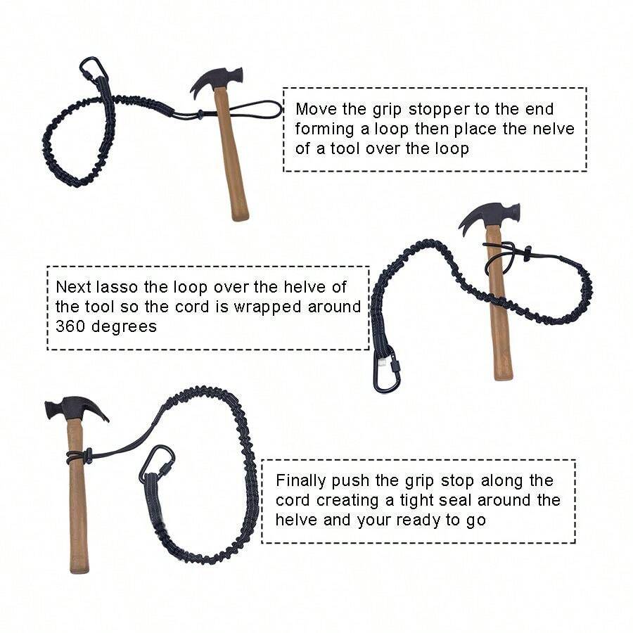 Naturehike 90cm Elastic Tool Lanyard With Spring Hook & Twist Lock, Pp ...