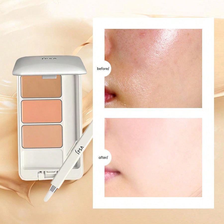 IPSA 3 Colors Concealer Cream 4.5g, Cover Freckles And Dark Circles | SHEIN