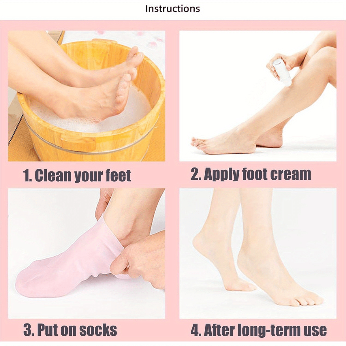 1pc Portable Silicone Protective Foot Cover, Waterproof And Crack ...