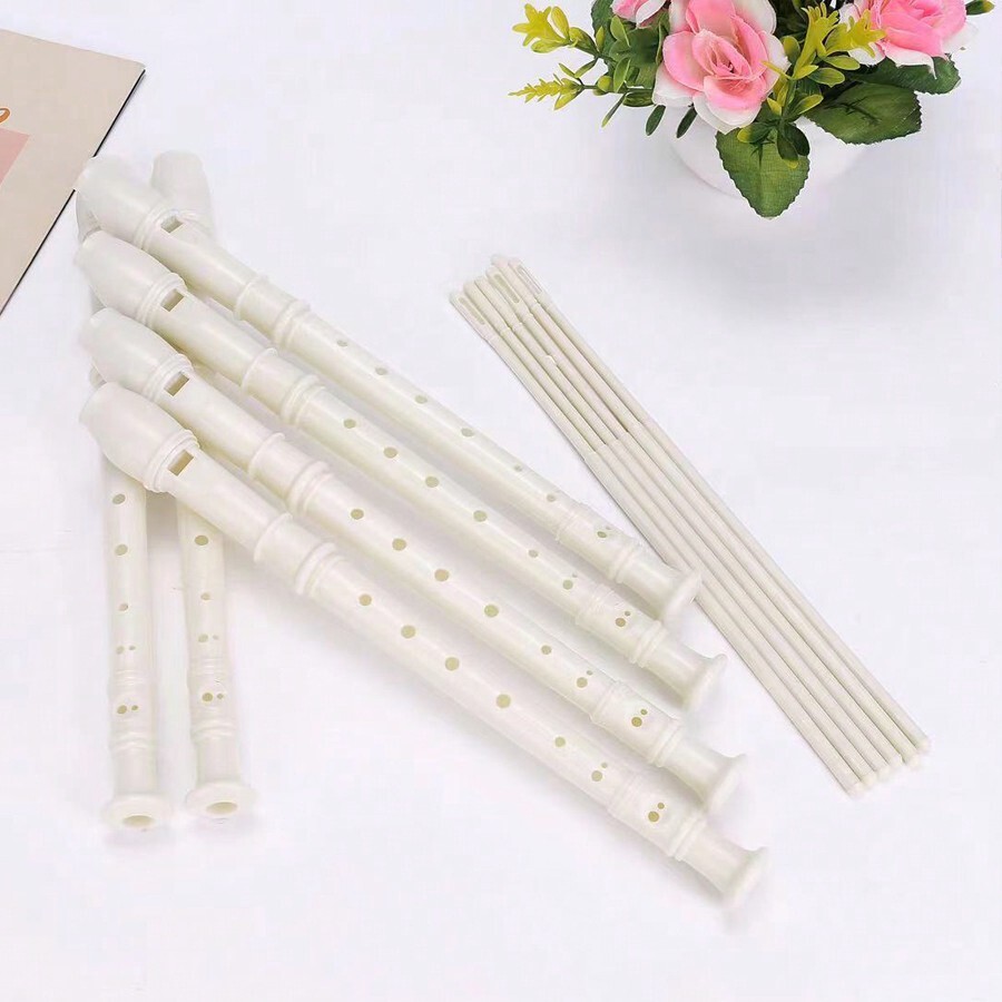 1pc Plastic Flute, 8 Holes, Practice Vertical Flute, Teaching Supply ...