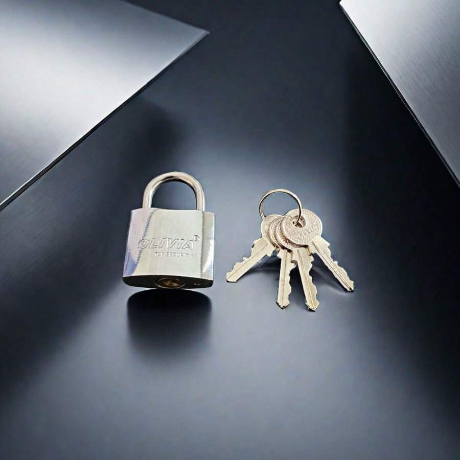 1pc High-Grade Mini Padlock & 4pcs Key, Suitable For Doors, Dormitories ...