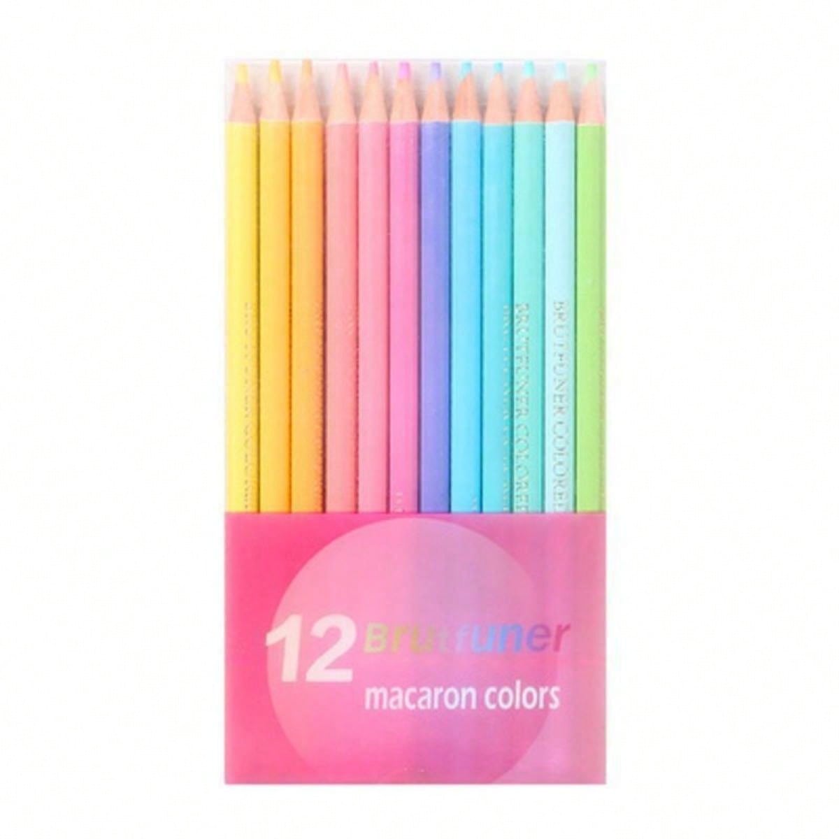12 Colored Pencils - Premium Soft Core 12 Unique Colors No Duplicates ...