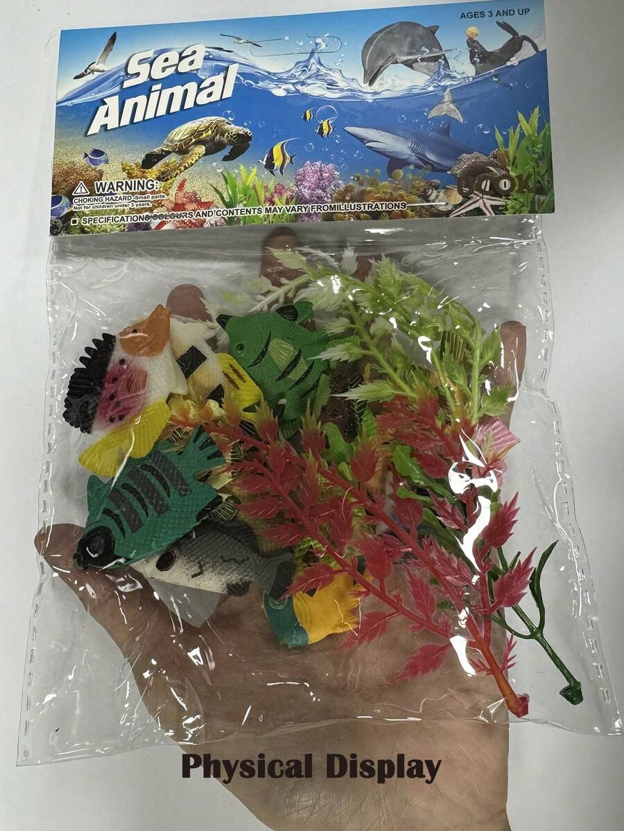12pcs Kids' Animal Park Tropical Fish Models, Ocean Animals Aquarium ...