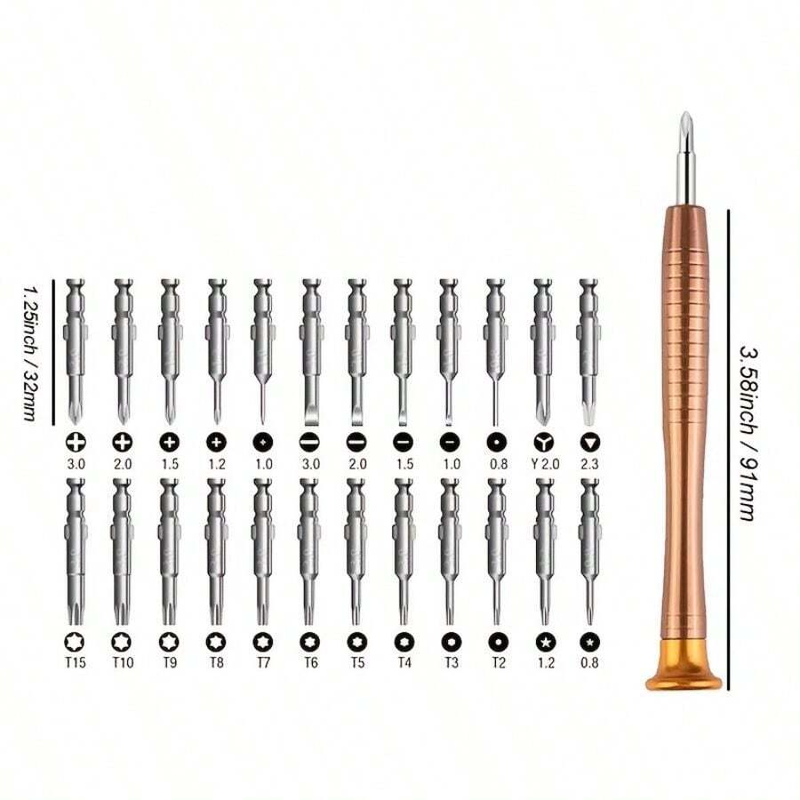 1 Set, 25 In 1 Precision Screwdriver Set For Mobile Phones, Laptops ...