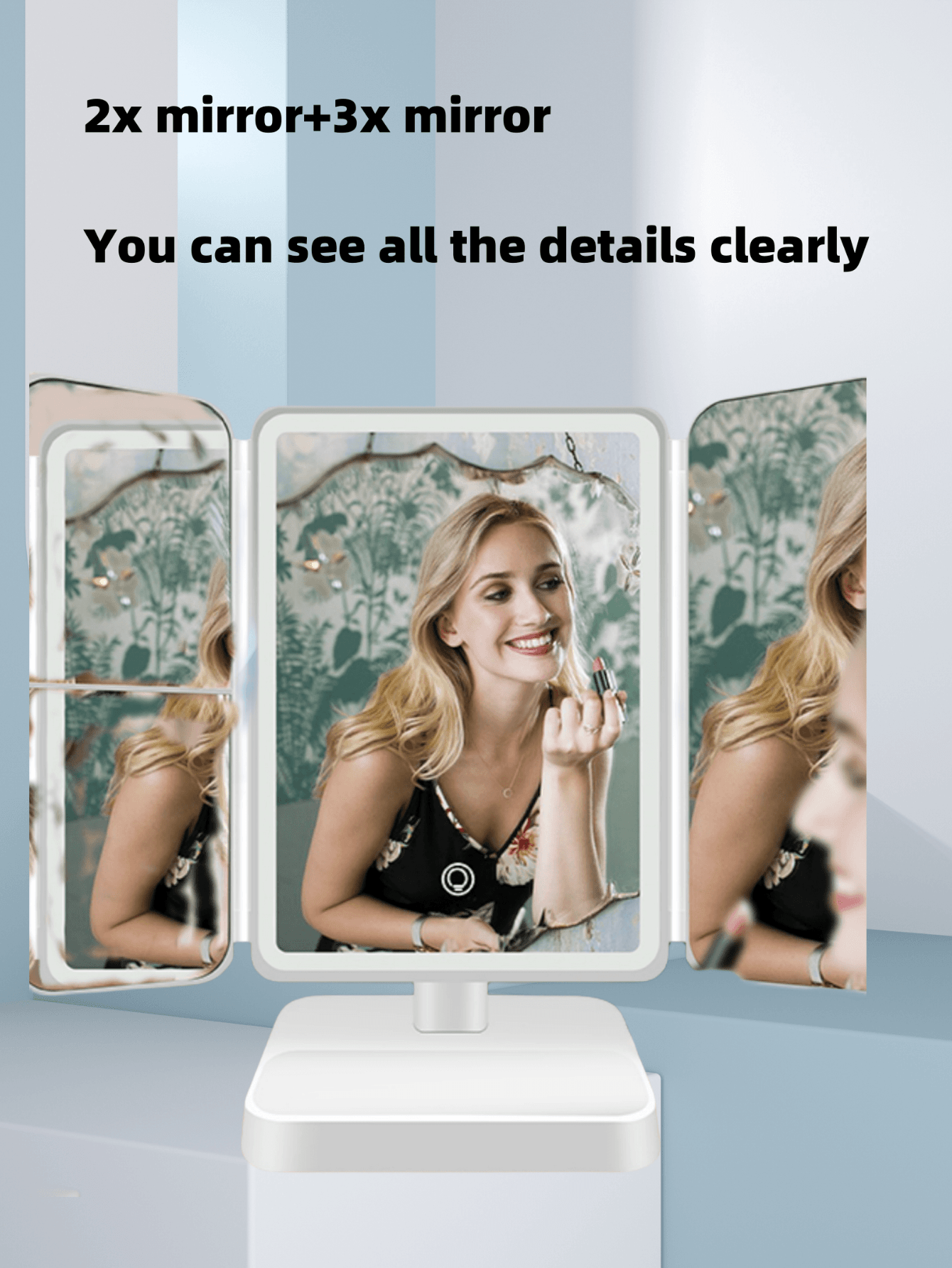 New Foldable LED Goddess Mirror, Tri-Fold Design | SHEIN USA