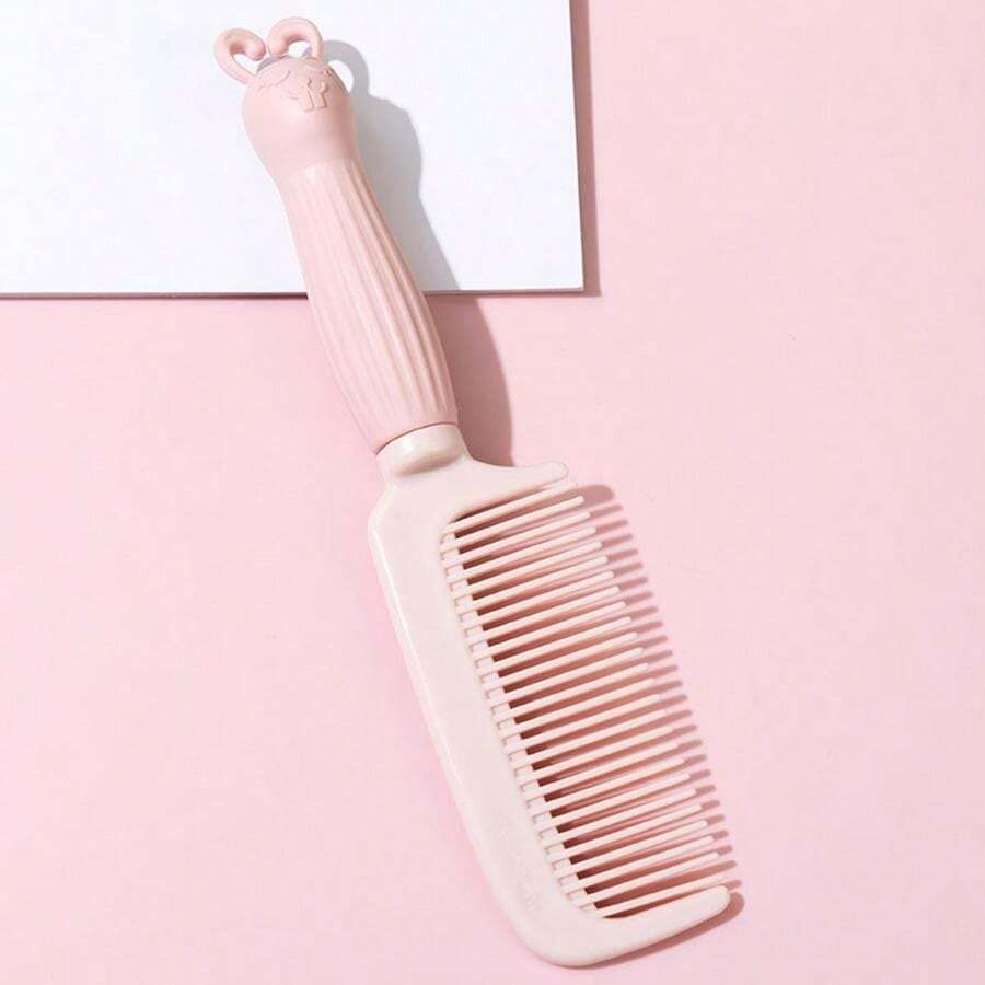1pc Anti-Static Cartoon Cute Comb For Girls With Curls, Dense Teeth ...