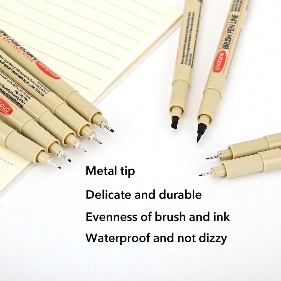 3 Sets Fine Liner Ink Pens With Pigment Liner And Inner Lining For ...