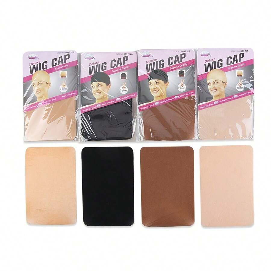 5 Packs Of 10 Elastic, Soft And Resilient Nylon Wig Caps For Women - Comfortable And Safe To ...
