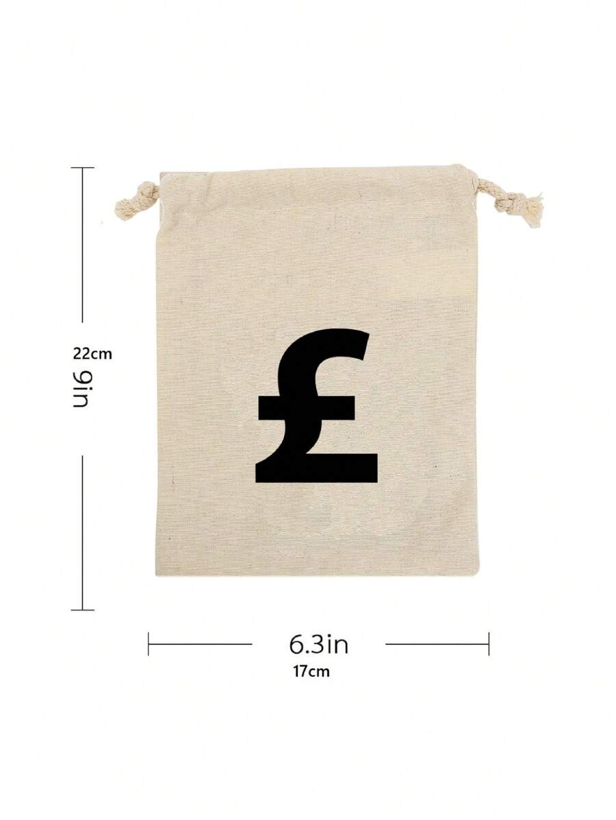 Canvas Money Bags For Party, Costume Money Bag Prop With Dollar Sign ...