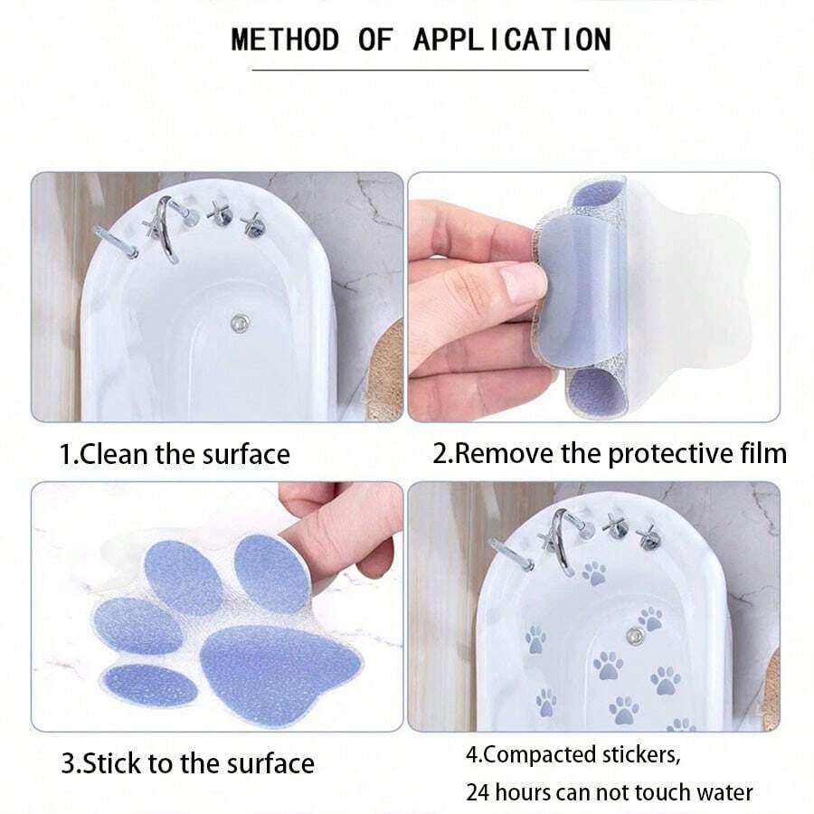 Bathtub Anti-Slip Stickers With 10 Pieces Sea Animal Kids Safety Decals ...