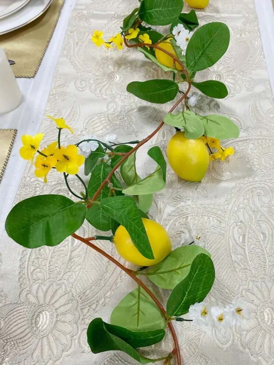 1pc Artificial Lemon Vine For Outdoor Party, Festival, Birthday ...