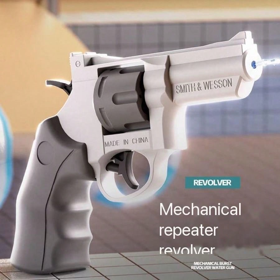 Summer Water Toy Gun With Revolver, Mechanical Continuous Firing ...