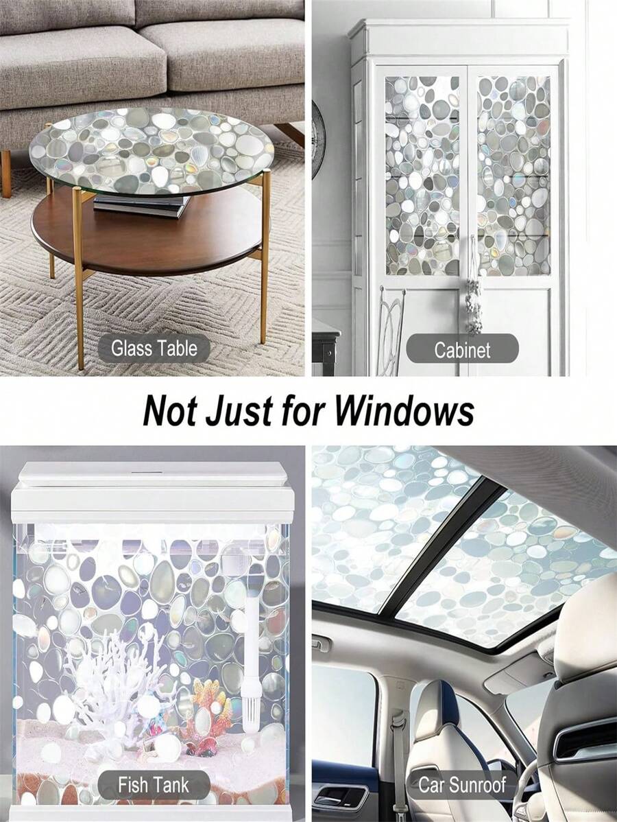 Window Privacy Film Rainbow Window Clings Decorative, Static Cling ...