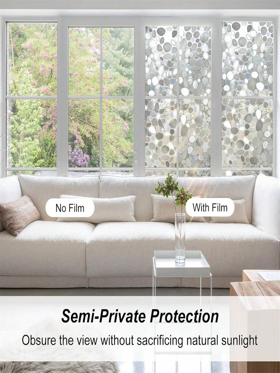 Window Privacy Film Rainbow Window Clings Decorative, Static Cling ...