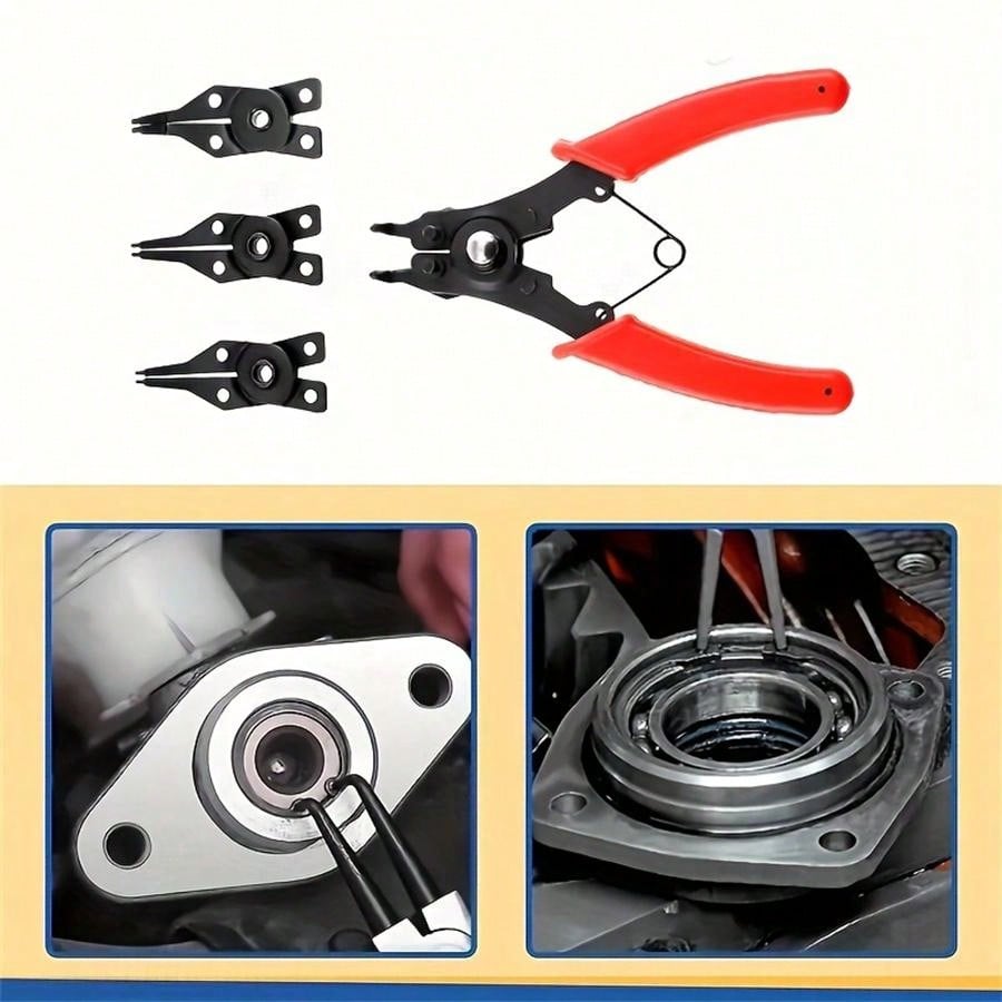Four-In-One Circlip Pliers Set Circlip Pliers Multi-Crimping Removable ...