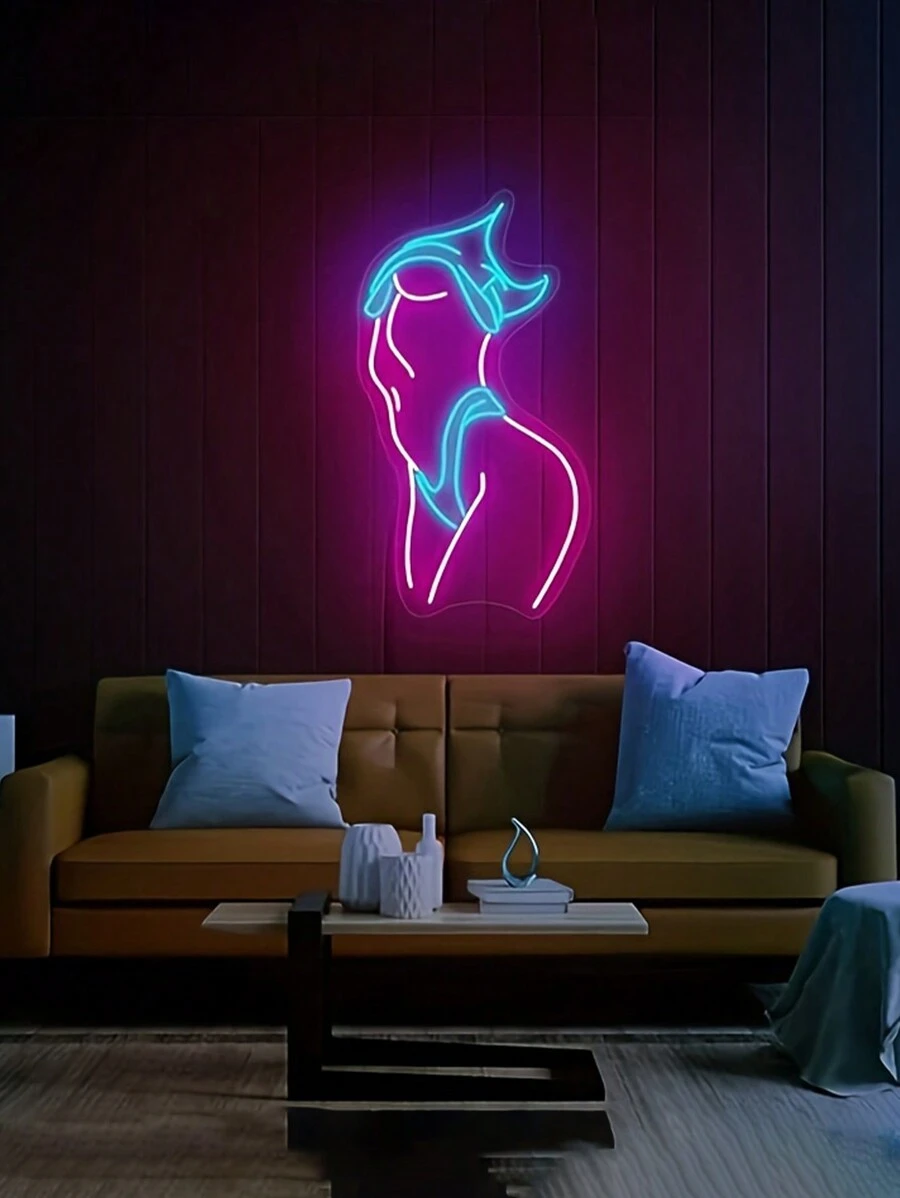 Led Neon Cocktail Bar Club Decorated Beer Acrylic Sign Light Deck, Room ...